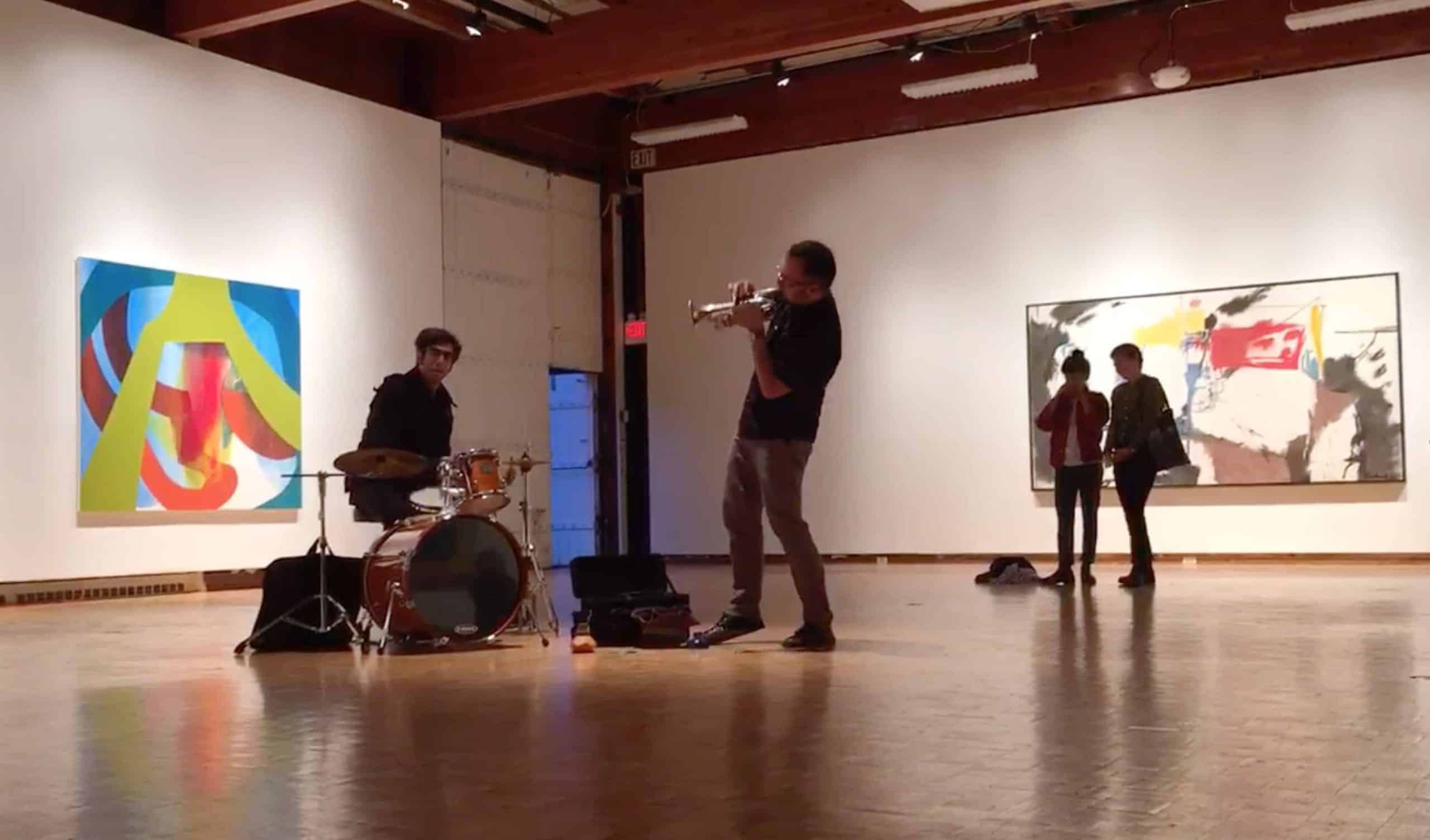 Taylor Ho Bynum and Brian Chase - Usdan Gallery